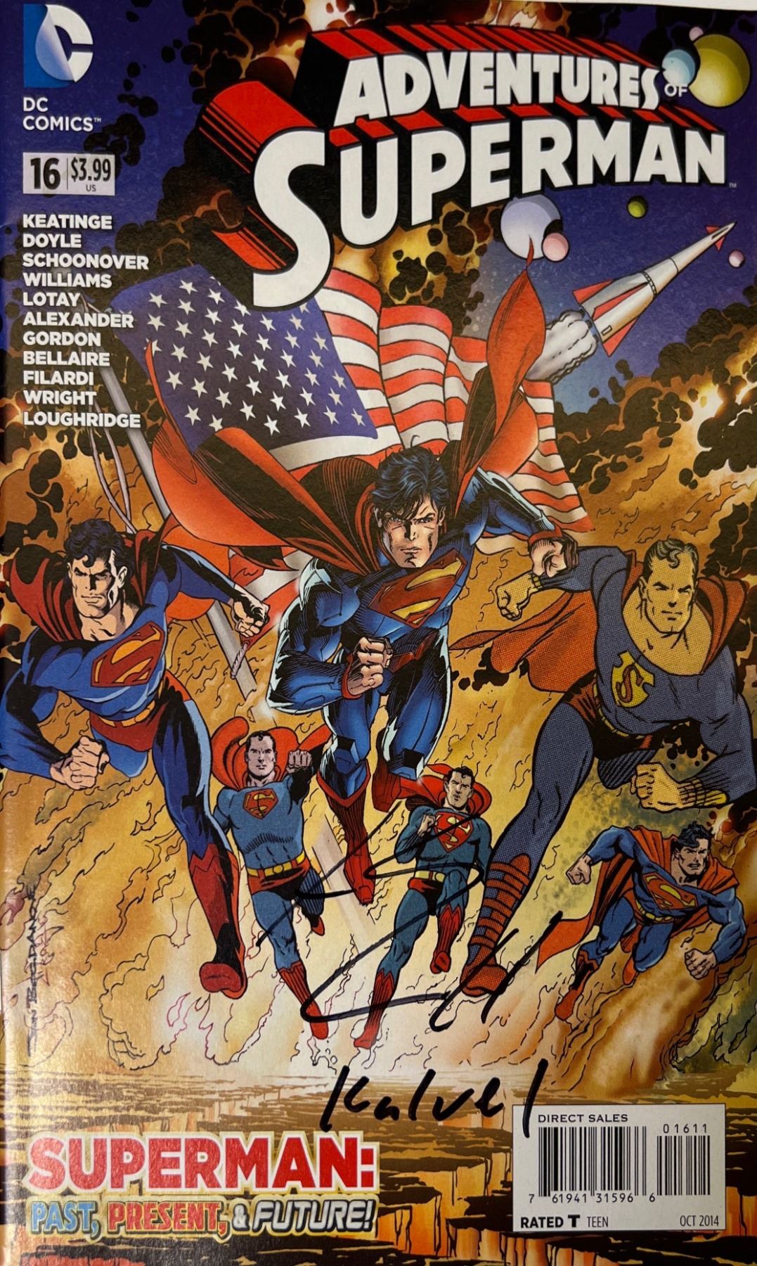 Autograph Signed Superman Comics