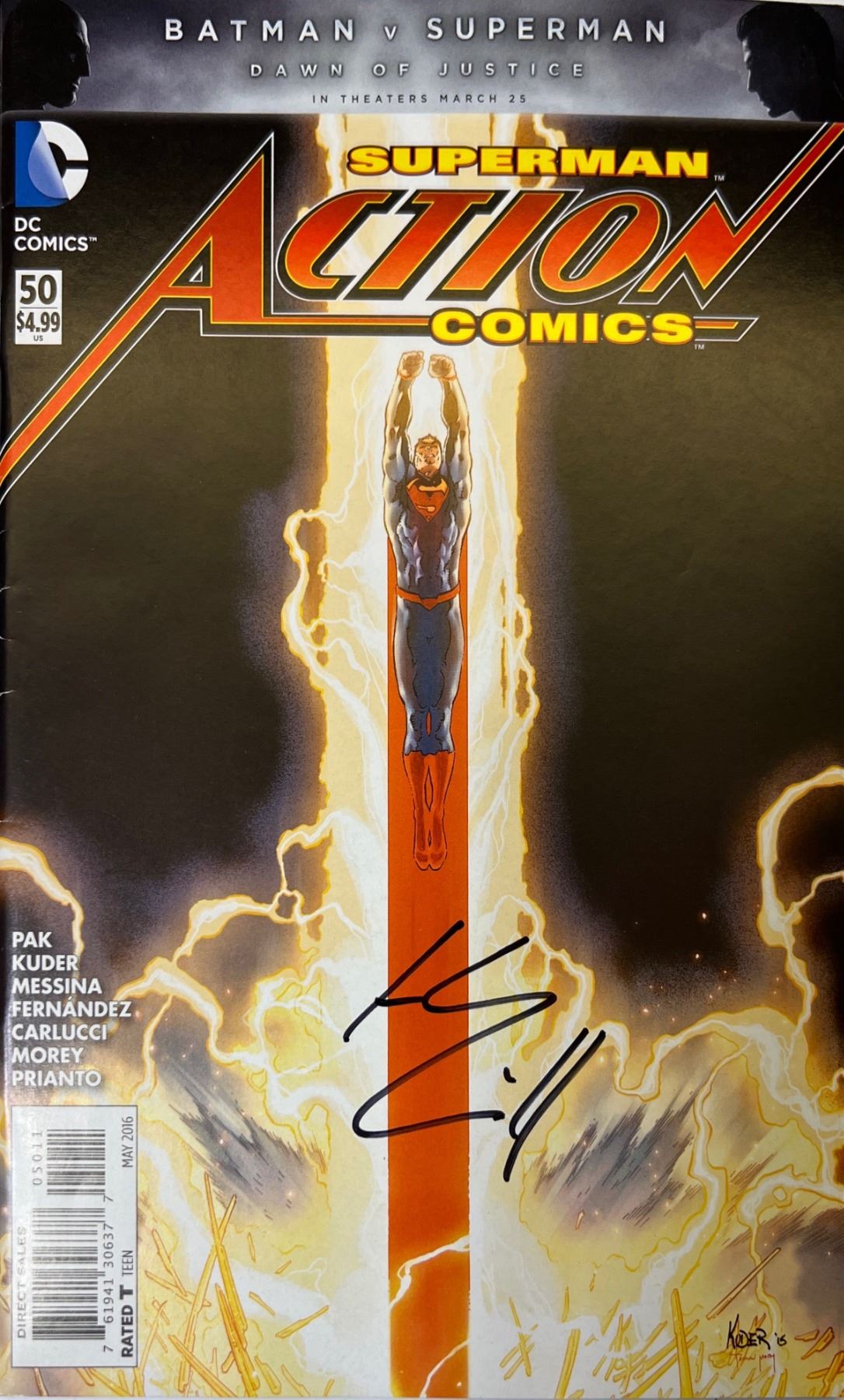 Autograph Signed Superman Comics