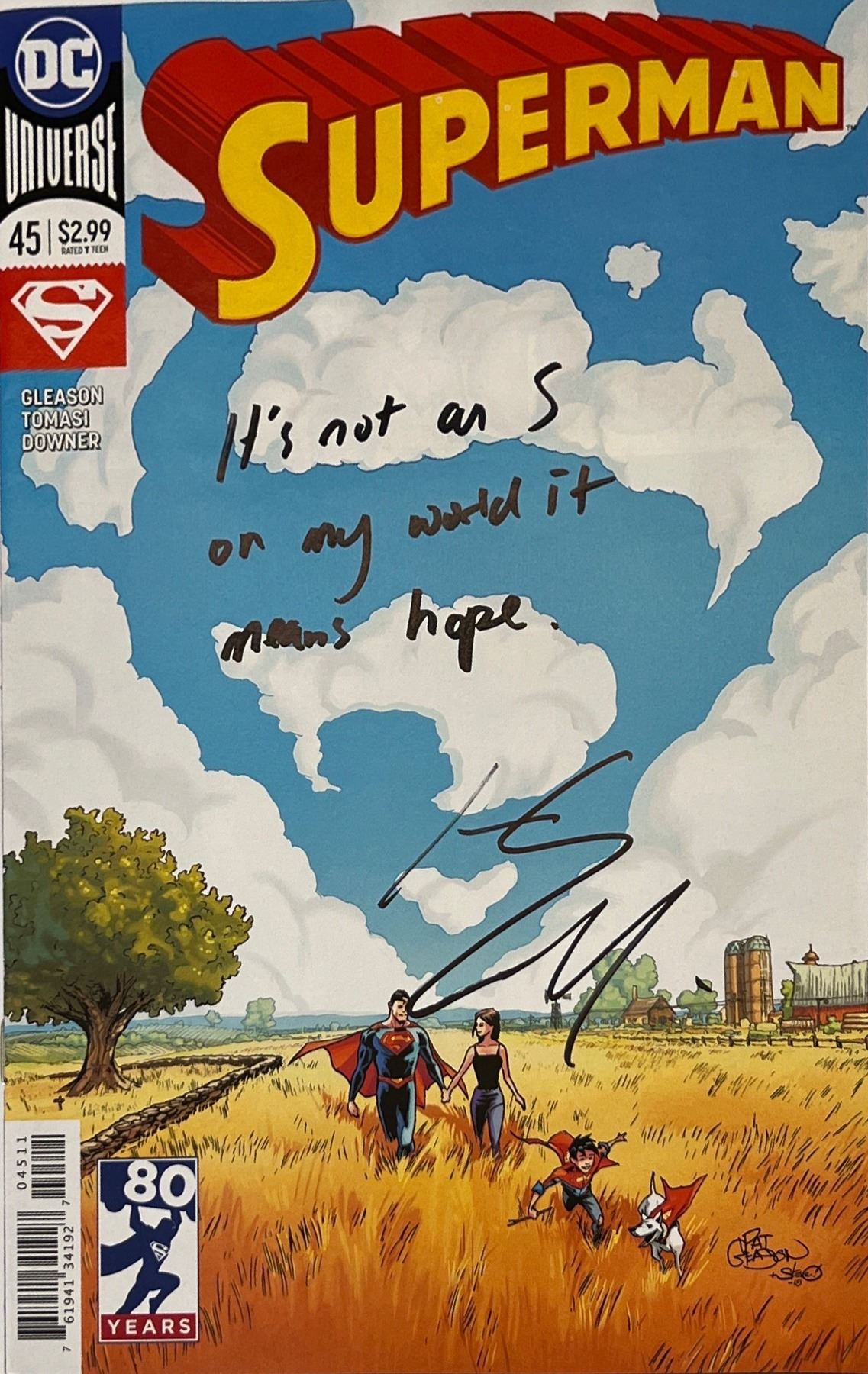 Autograph Signed Superman Comics