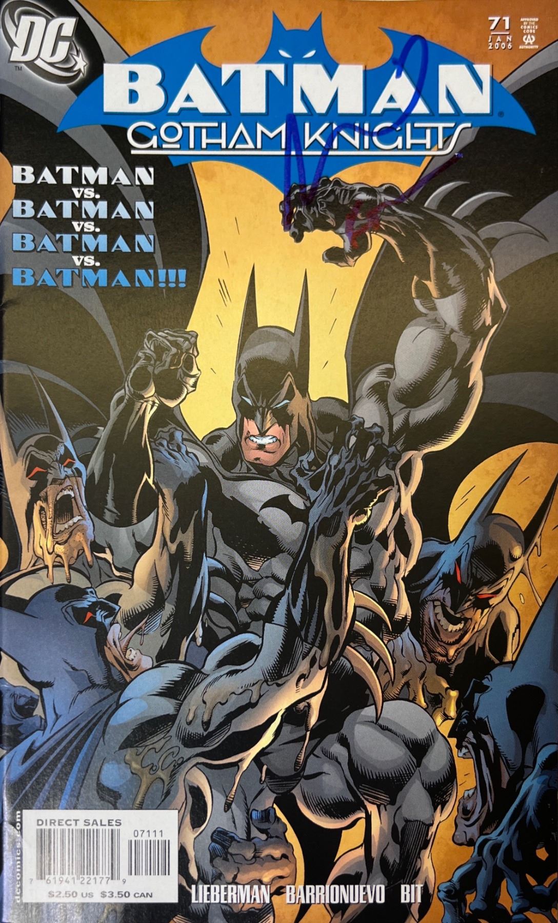 Autograph Signed Batman Comics
