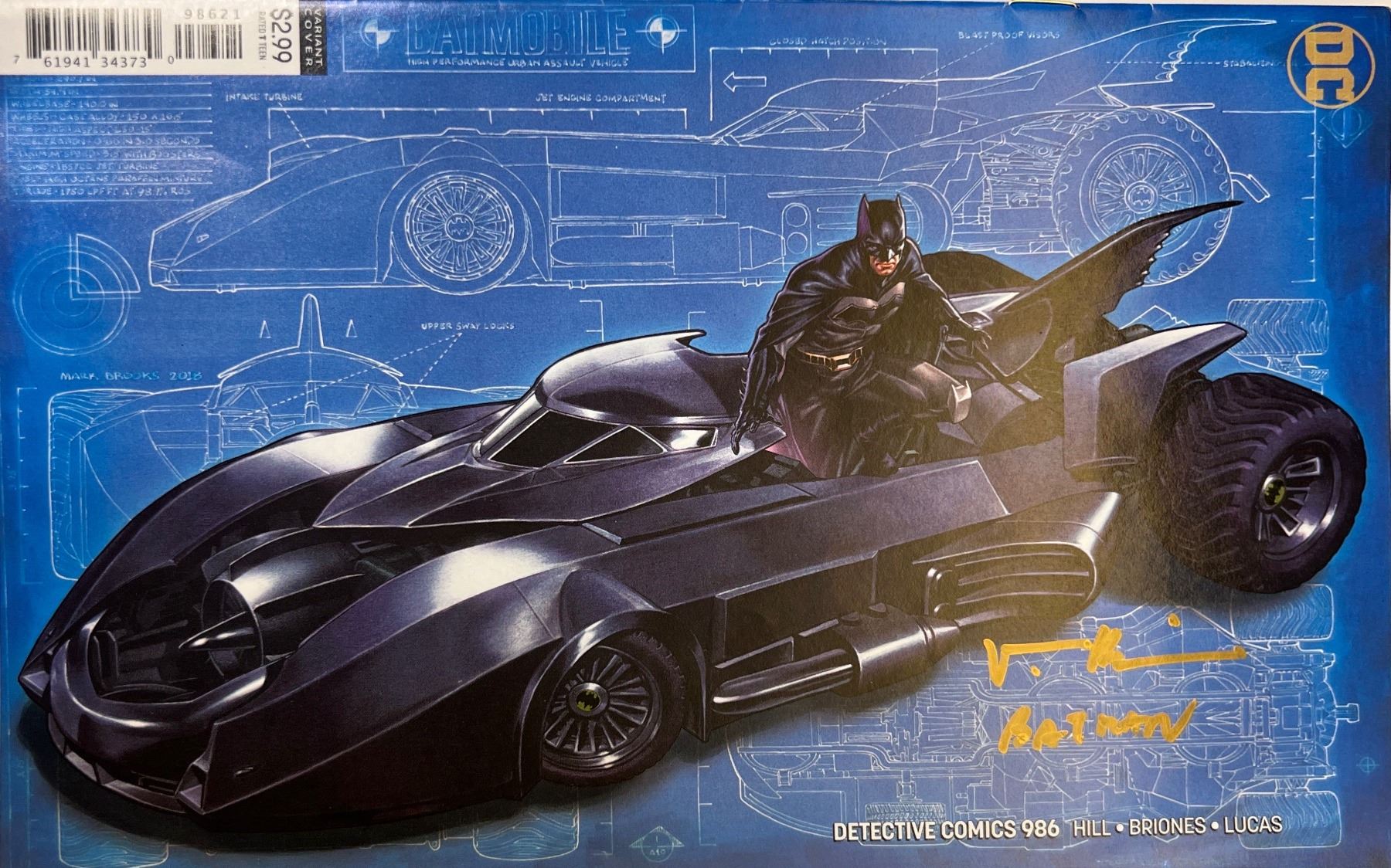 Autograph Signed Batman Comics