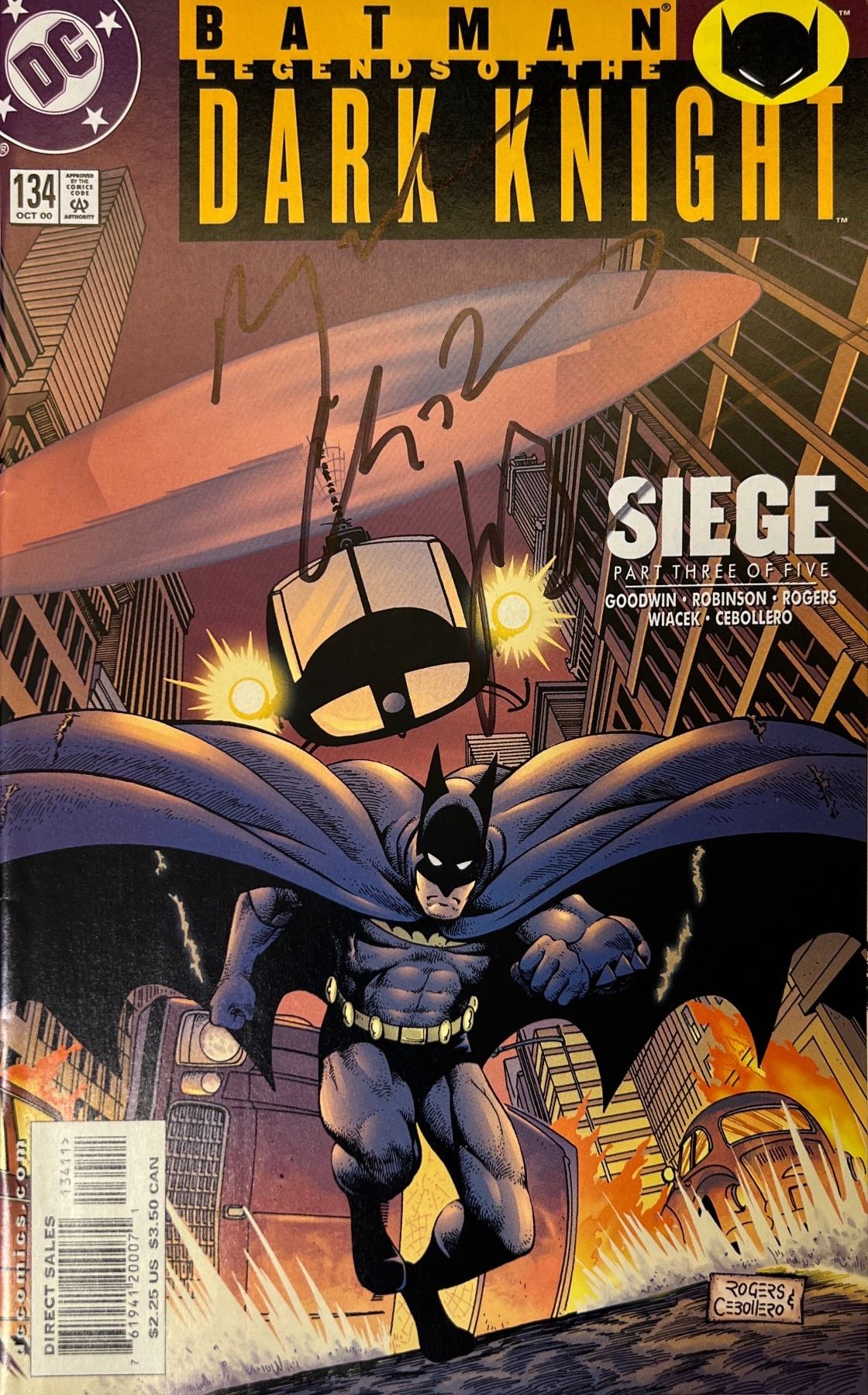 Autograph Signed Batman Comics