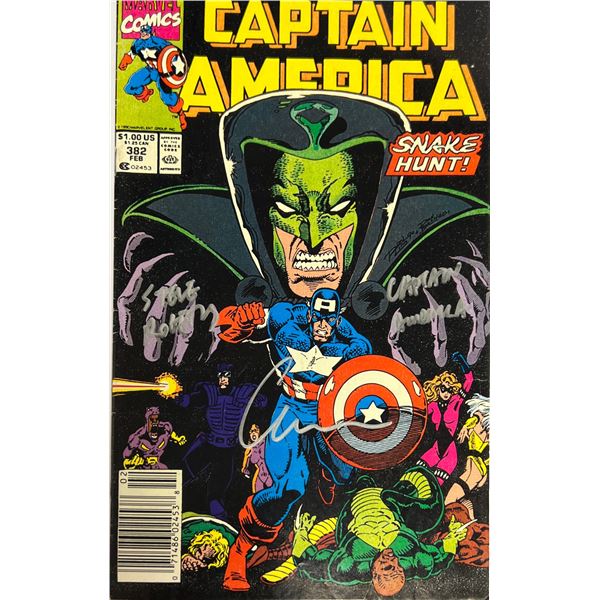 Autograph Signed Captain America Comics