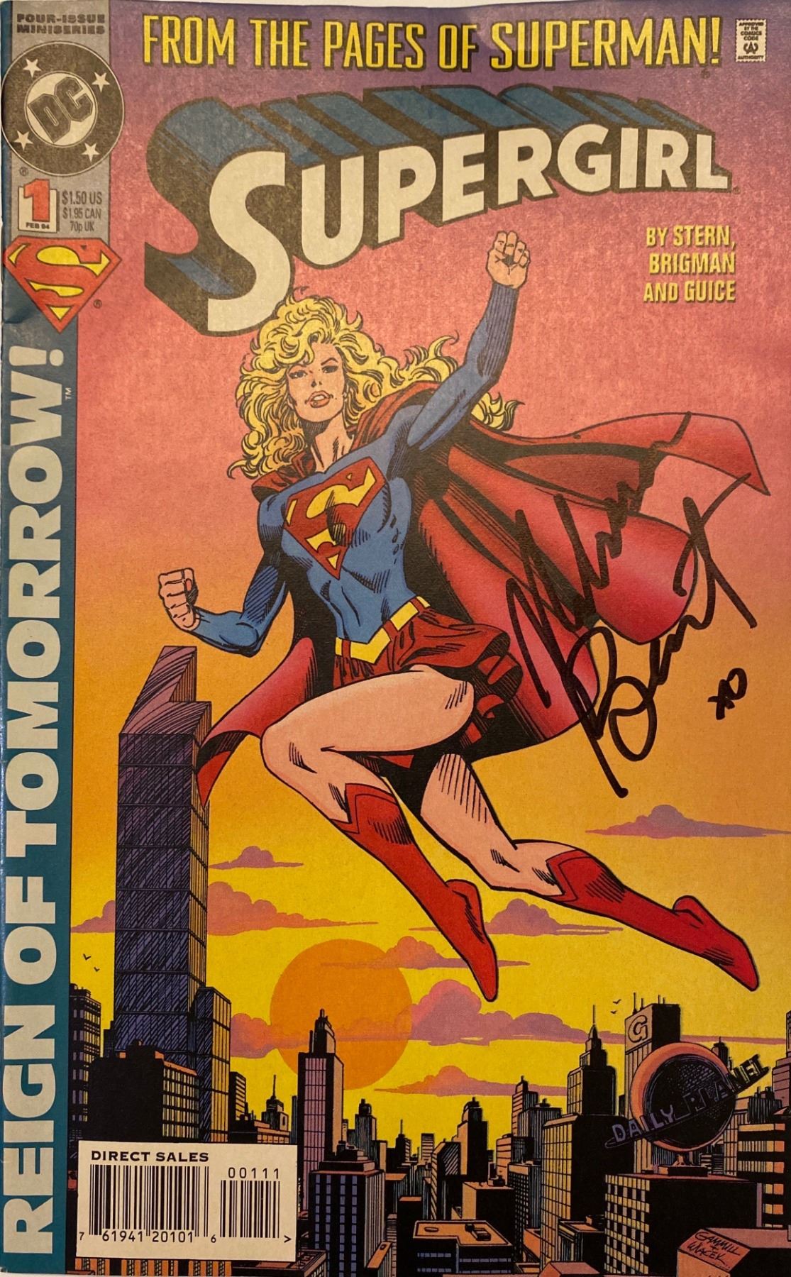 Autograph Signed Supergirl Comics