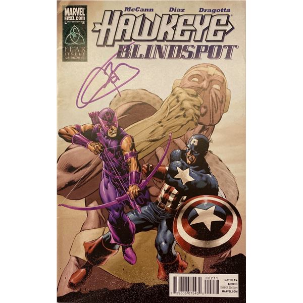 Autograph Signed Hawkeye Comics