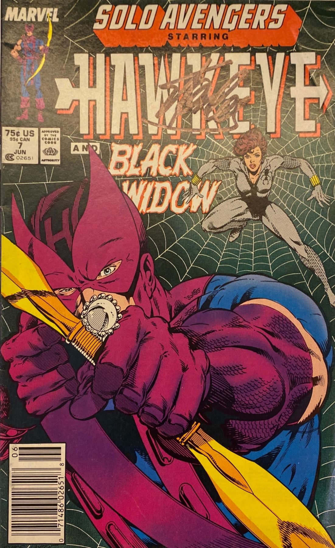 Autograph Signed Hawkeye Comics