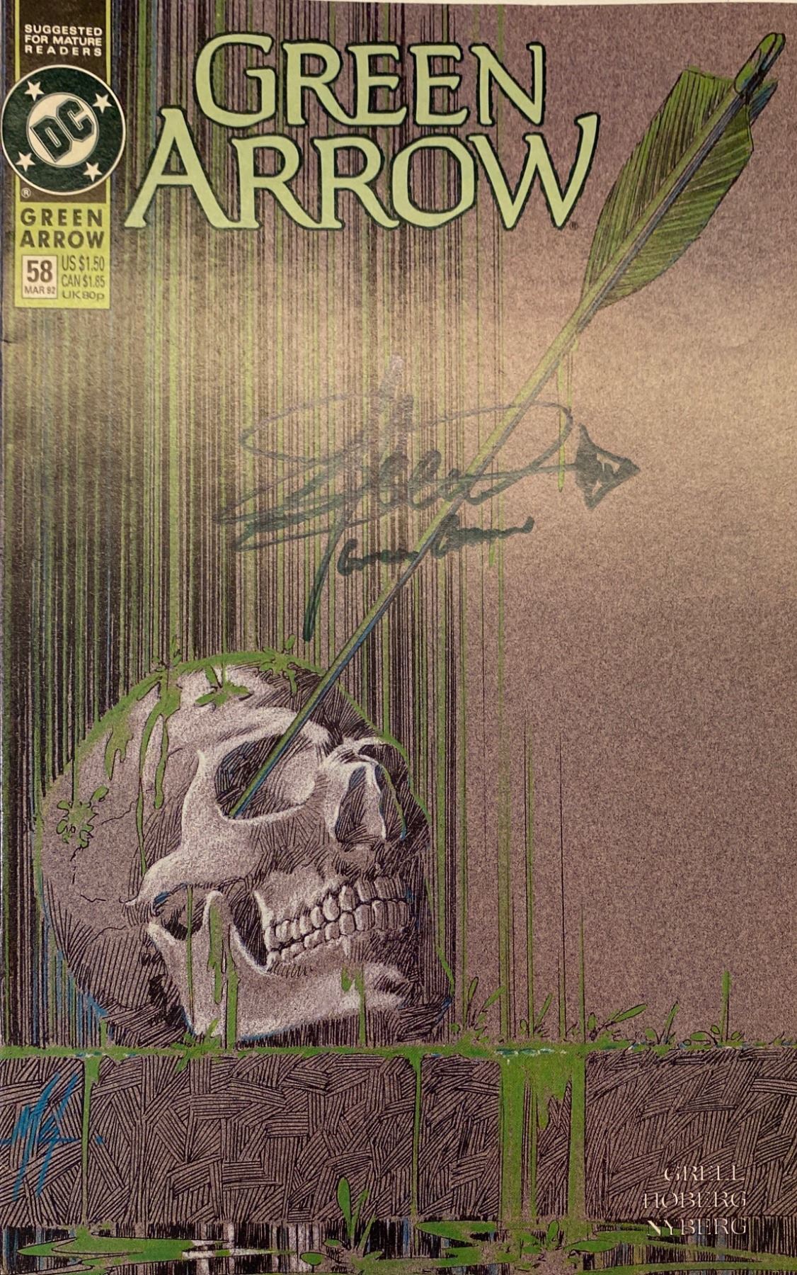 Autograph Signed Arrow Comics