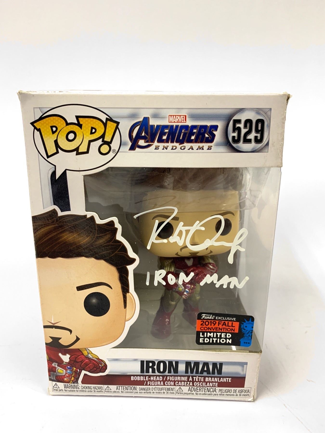 Autograph Signed Iron Man Funko Pop