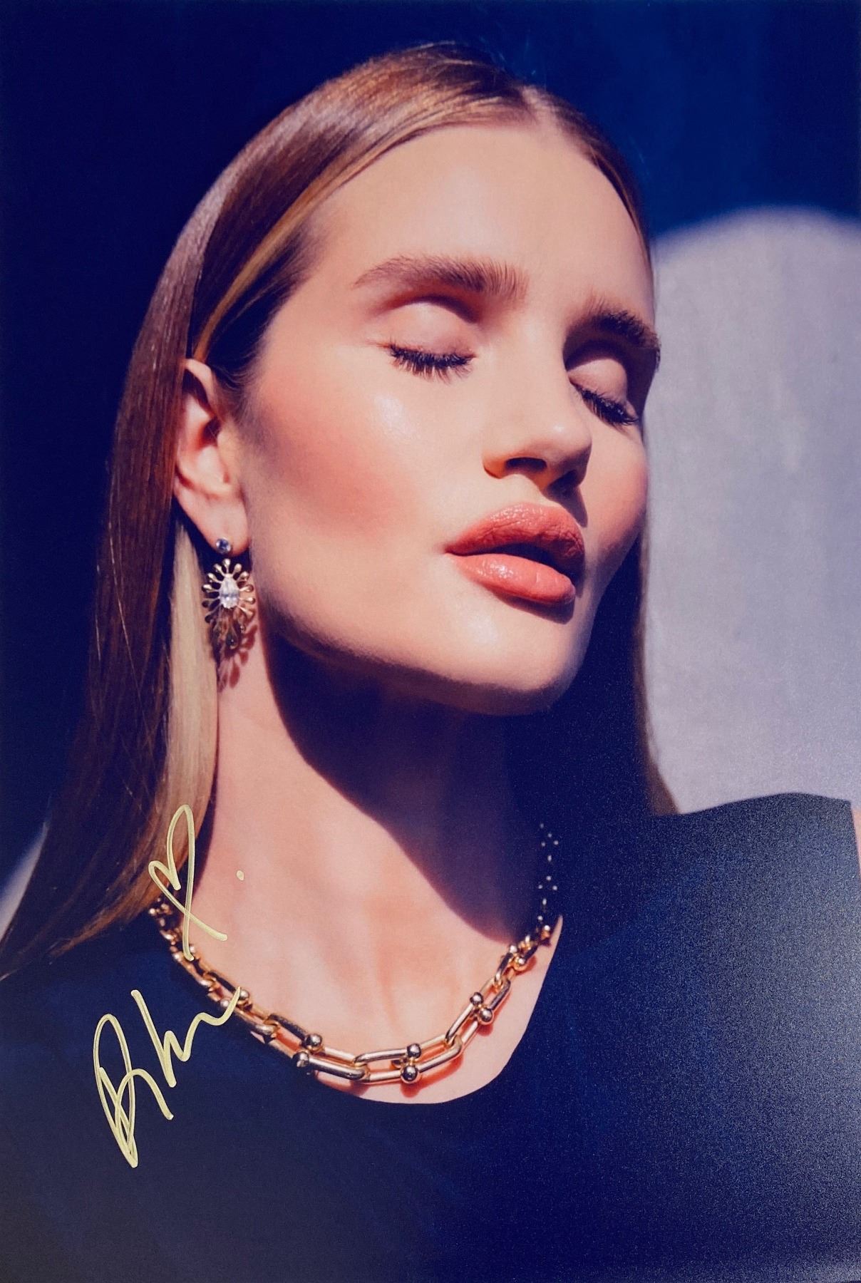 Autograph Signed Rosie Huntington-Whiteley Photo