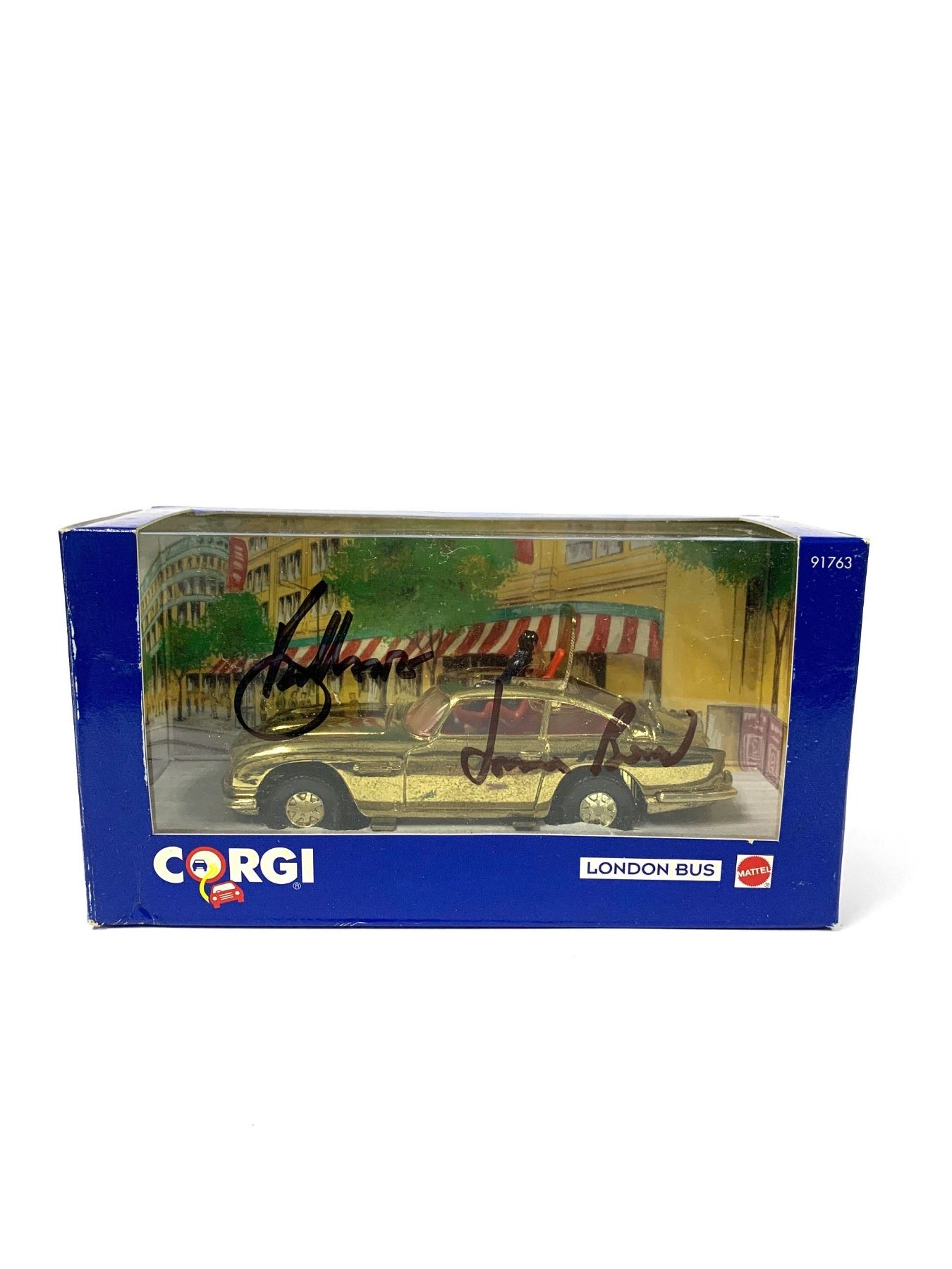 Autograph Roger Moore James Bond Toy Car Figure