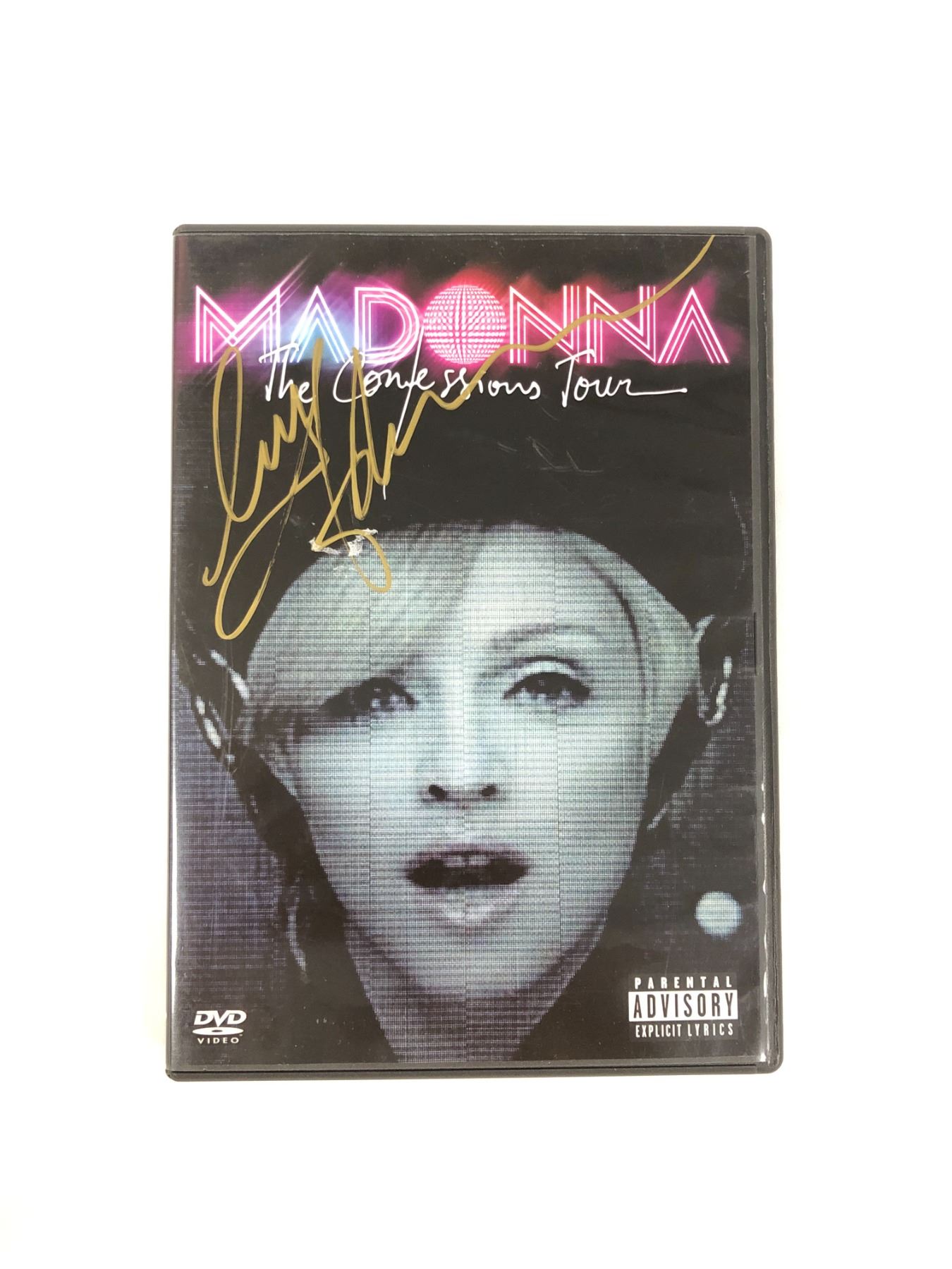 Autograph Signed Madonna DVD