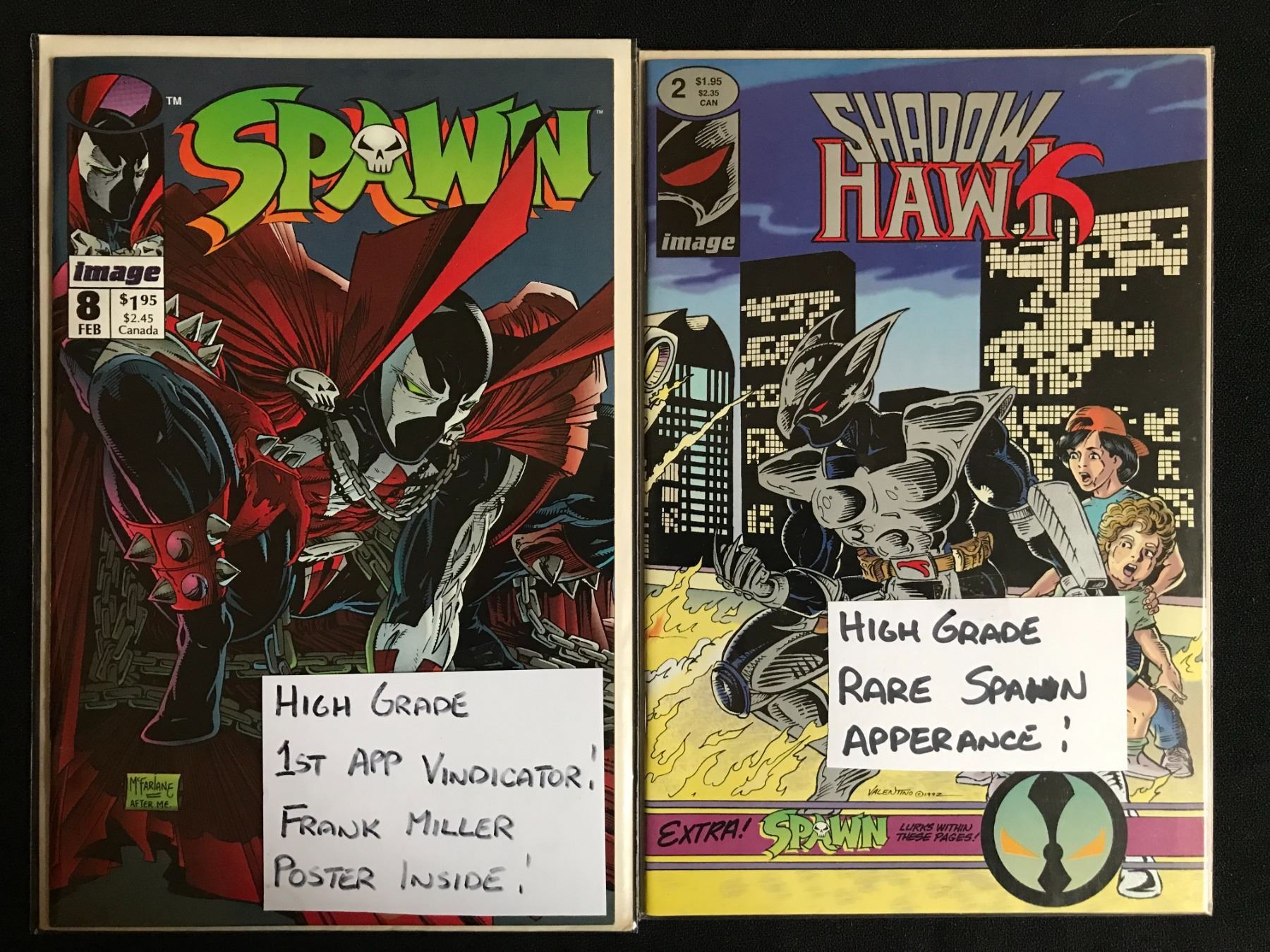 SPAWN #8 SHADOW HAWK #2 combo NMT