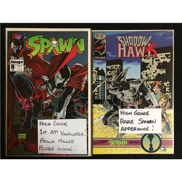 SPAWN #8 SHADOW HAWK #2 combo NMT