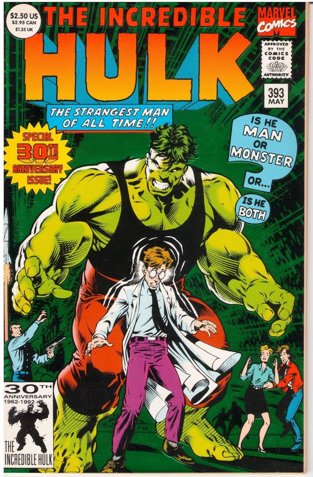 INCREDIBLE HULK #393 30TH ANNIVERSARY GREEN FOIL COVER