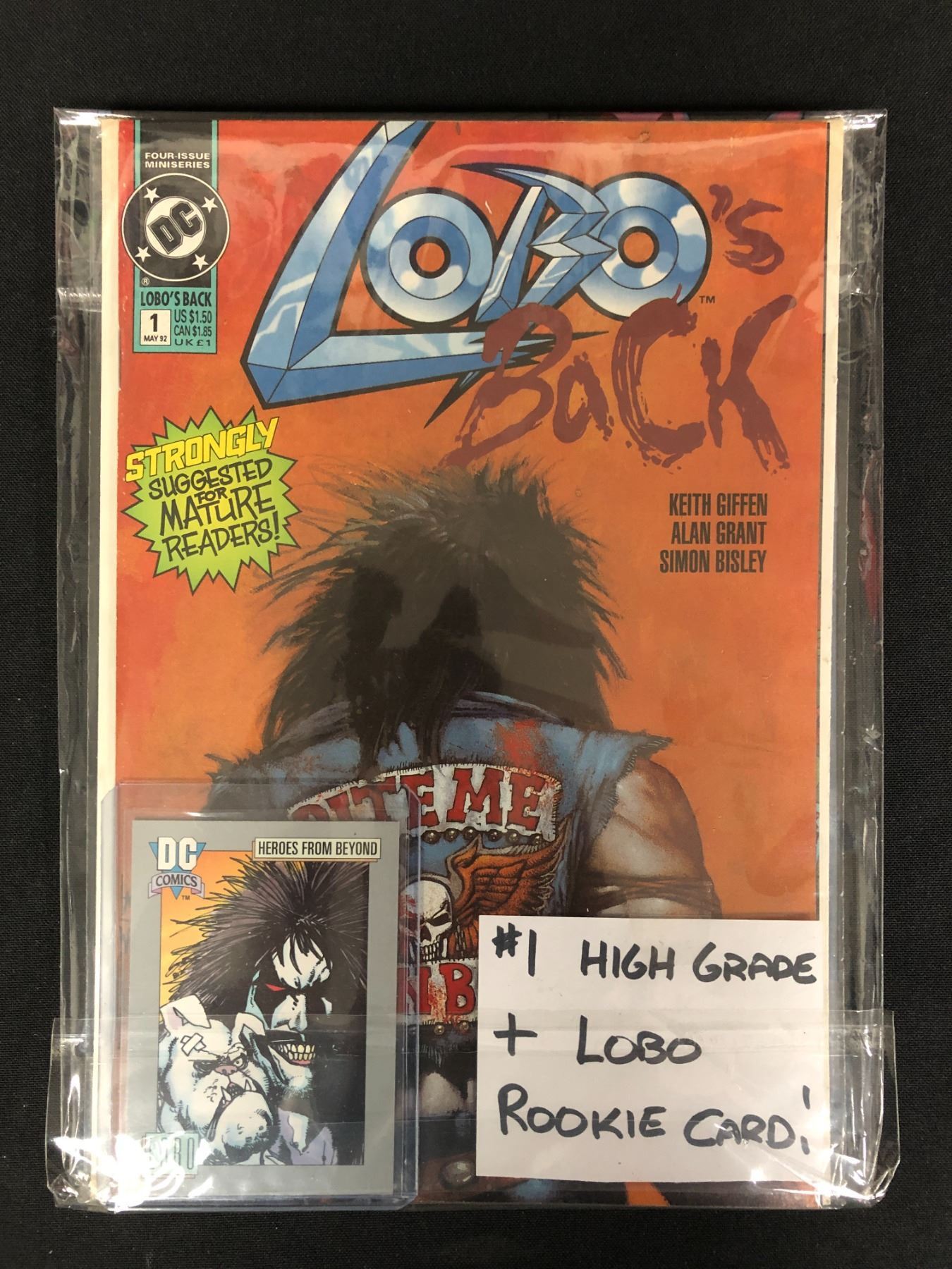 LOBO #1 + ROOKIE CARD COMBO NMT