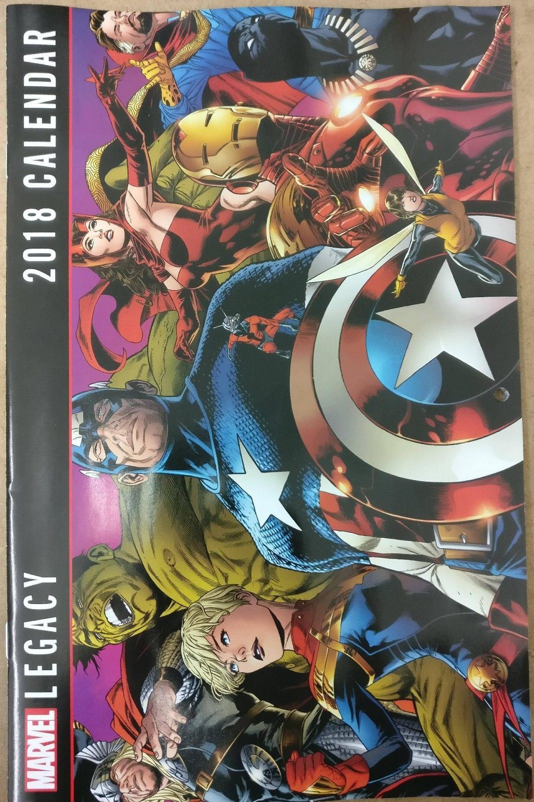 MARVEL LEGACY 2018 CALENDAR NMT 12 MONTHS OF MARVELS GREATEST SUPERHEROES