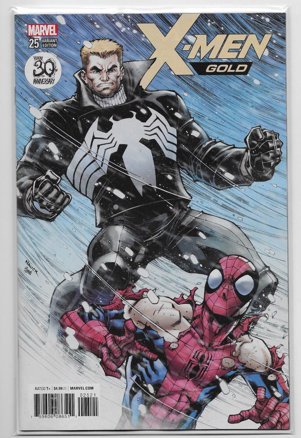 X-MEN GOLD #25 TODD NAUCK VENOM 30TH VARIANT COVER NMT 2018