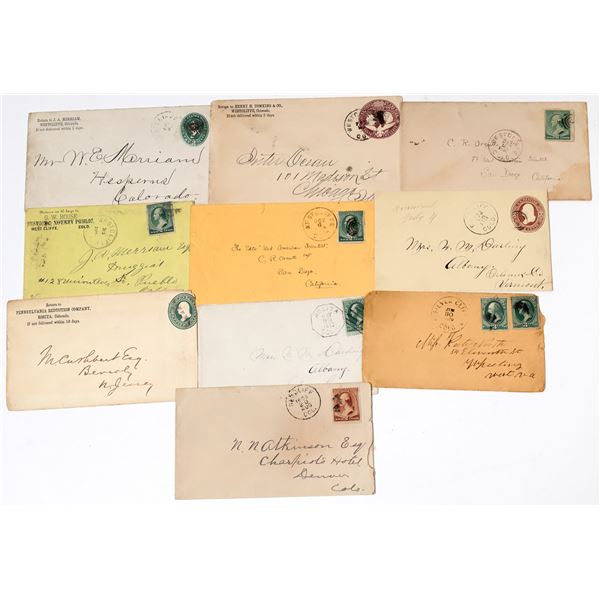 Custer County Colorado Postal Cover Group 155297 Custer County Colorado Postal Cover Group 155297