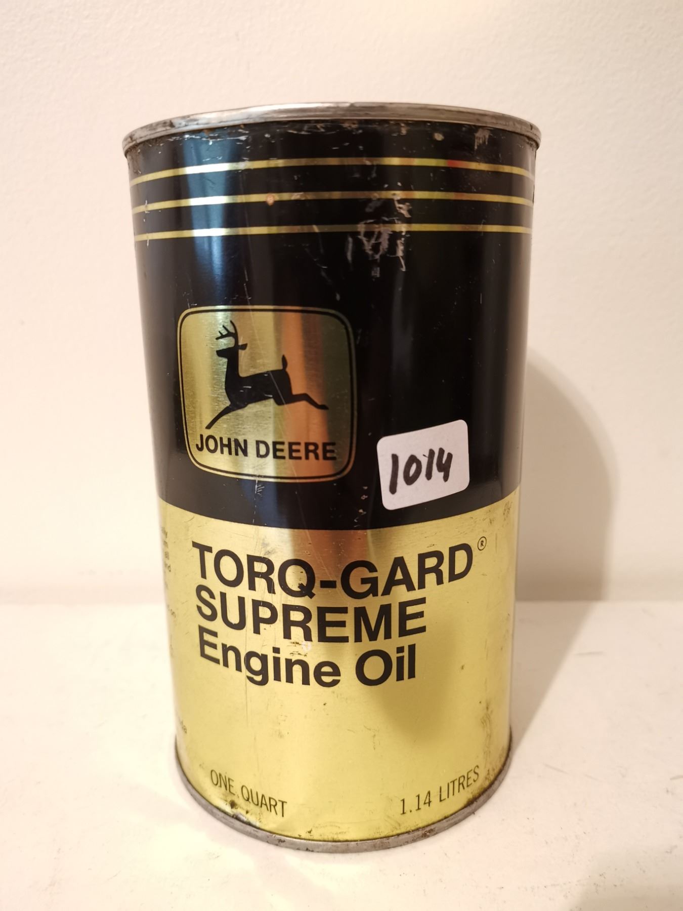 John Deere Torq-Gard supreme engine oil 1.14 litre can, full