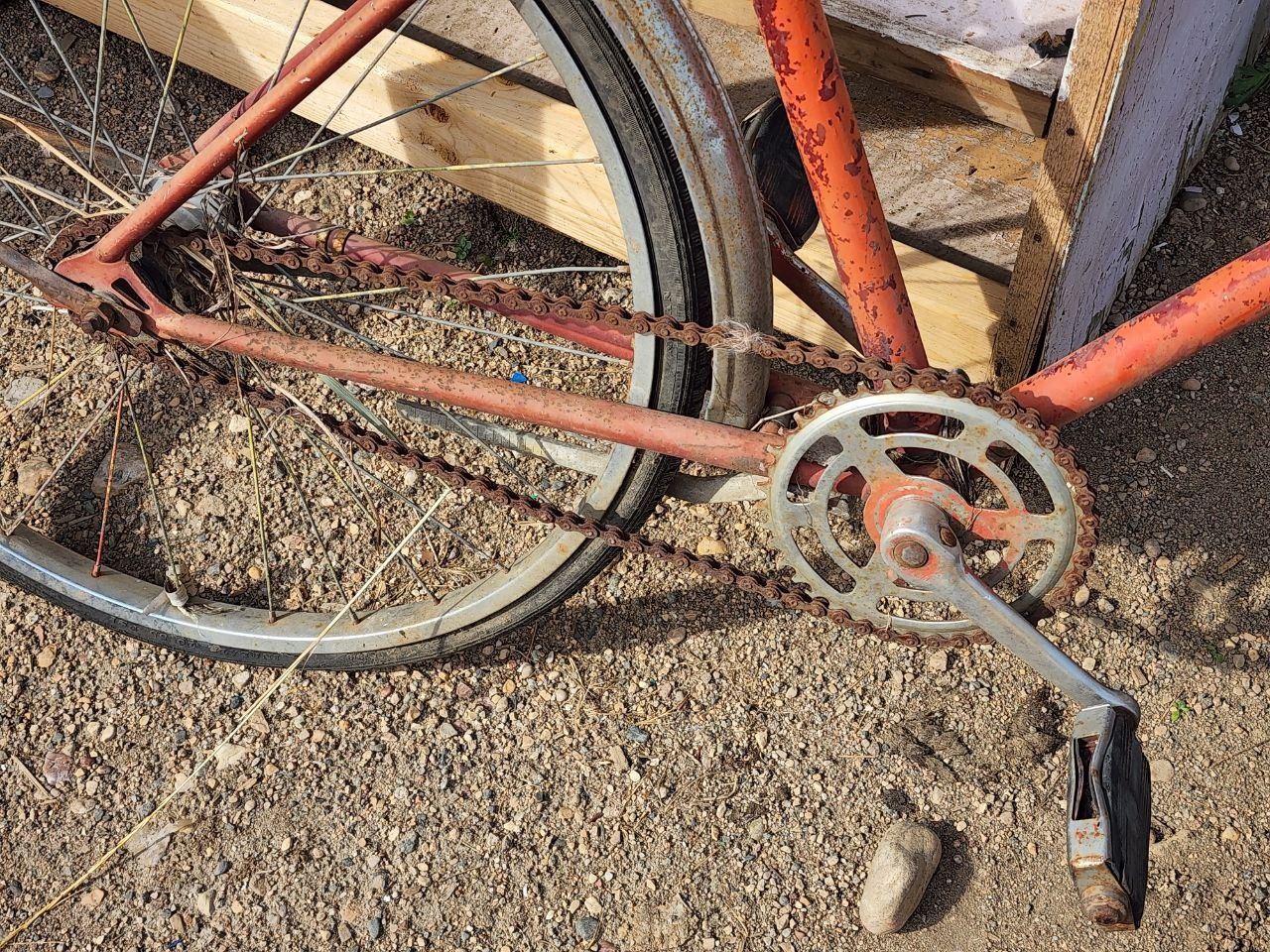Vintage "The Raleigh, Nottingham England" Red Bicycle