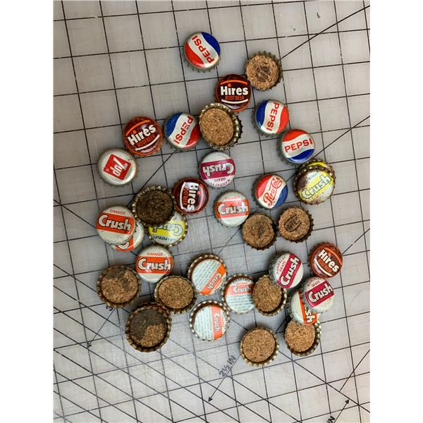 VINTAGE CORK LINED SODA POP BOTTLE CAPS VINTAGE CORK LINED SODA POP BOTTLE CAPS