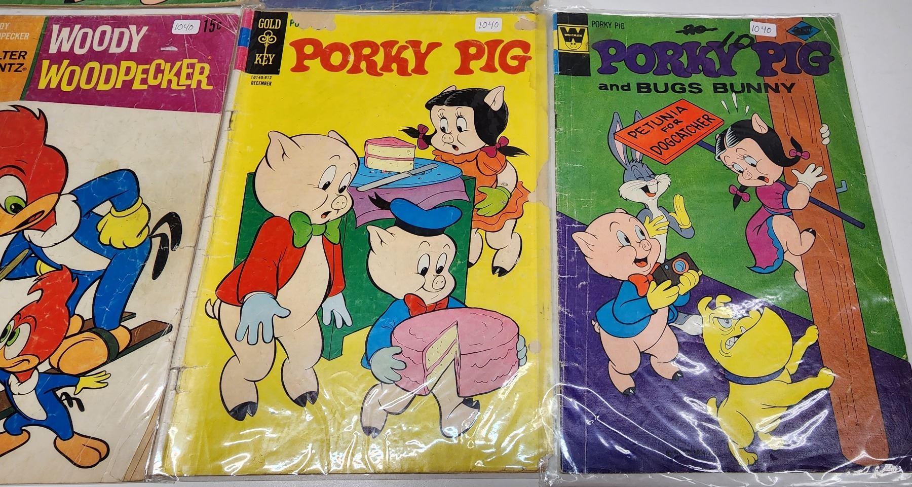 Assorted Porky Pig, Bugs Bunny & Woody Woodpecker Comics