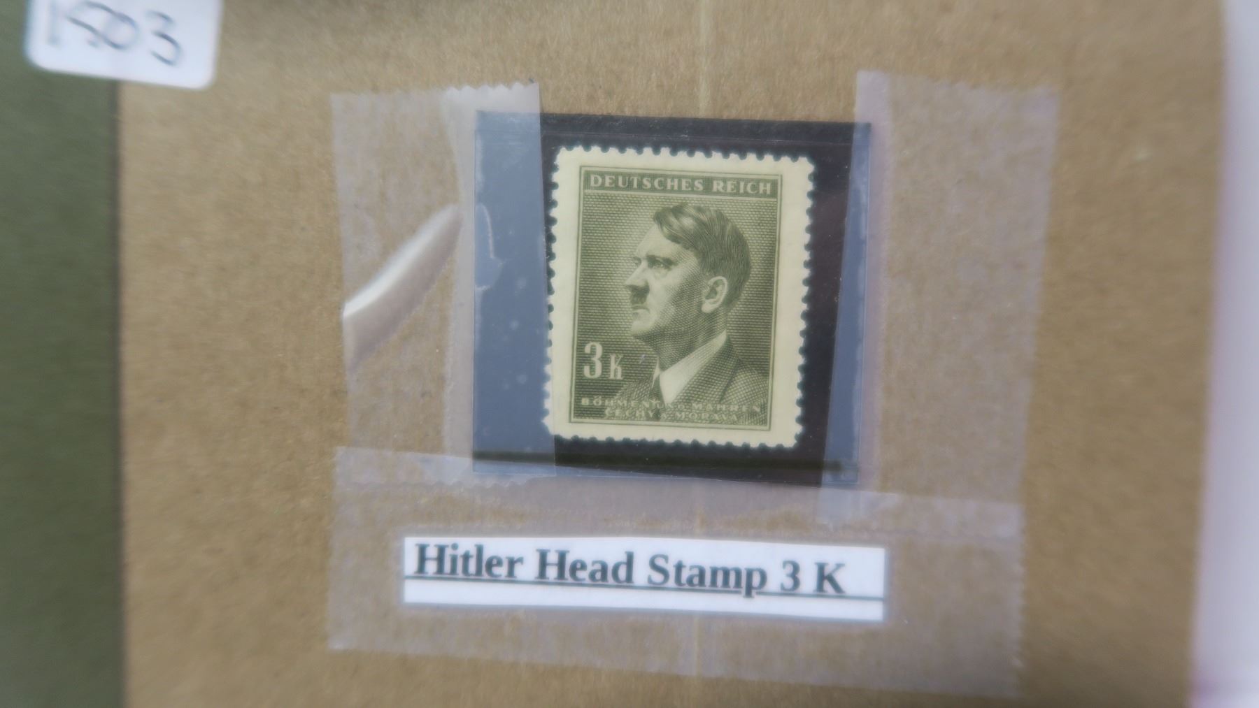 hitler head stamp 3K - Schmalz Auctions