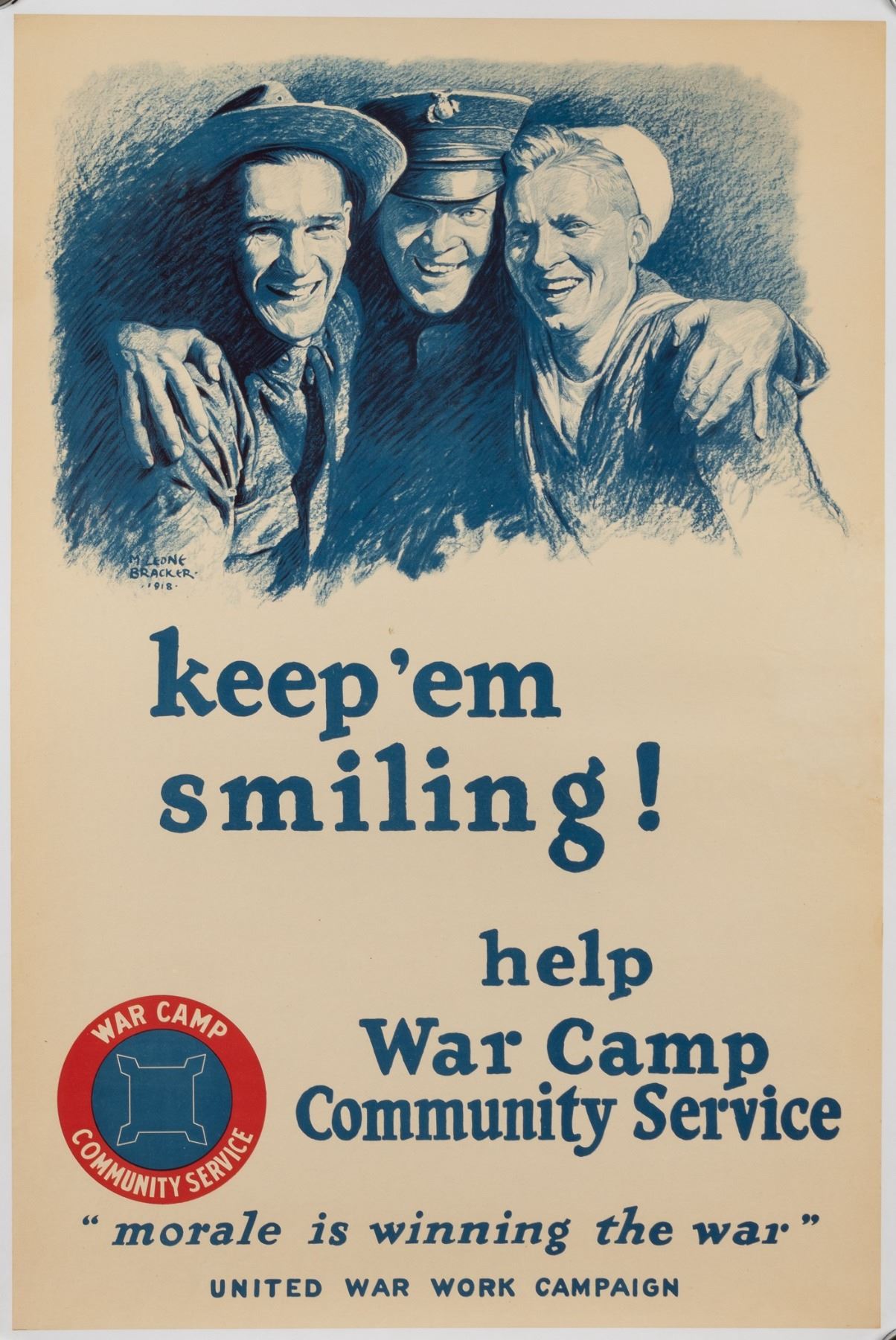 WWI MORALE IS WINNING THE WAR POSTER