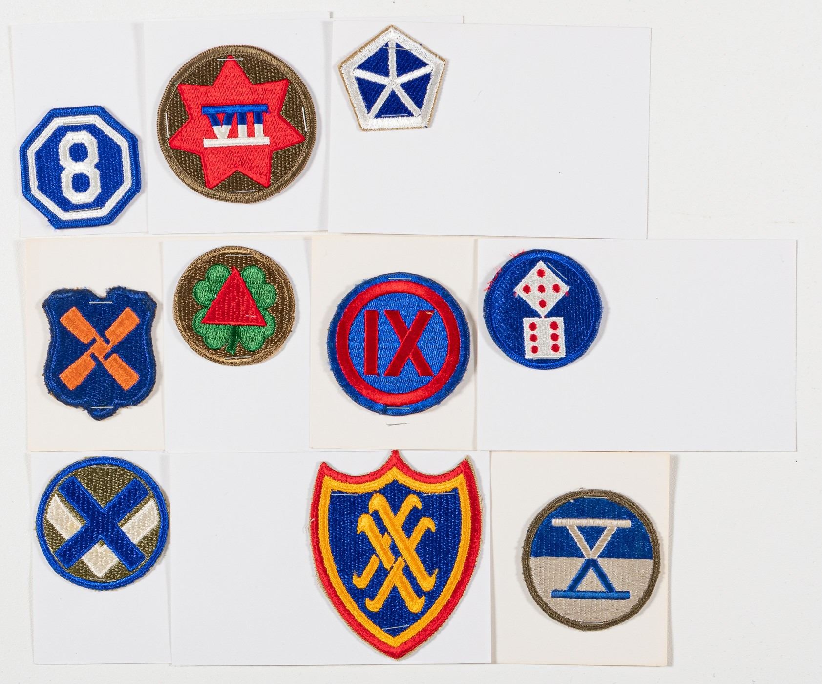 US ARMY CORPS PATCHES (10)