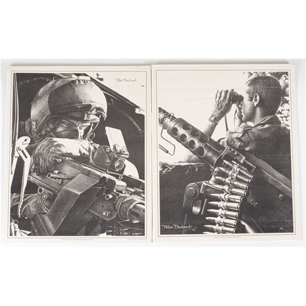 FOUR PETER BADCOCK AFRICAN MILITARY LITHOGRAPHS