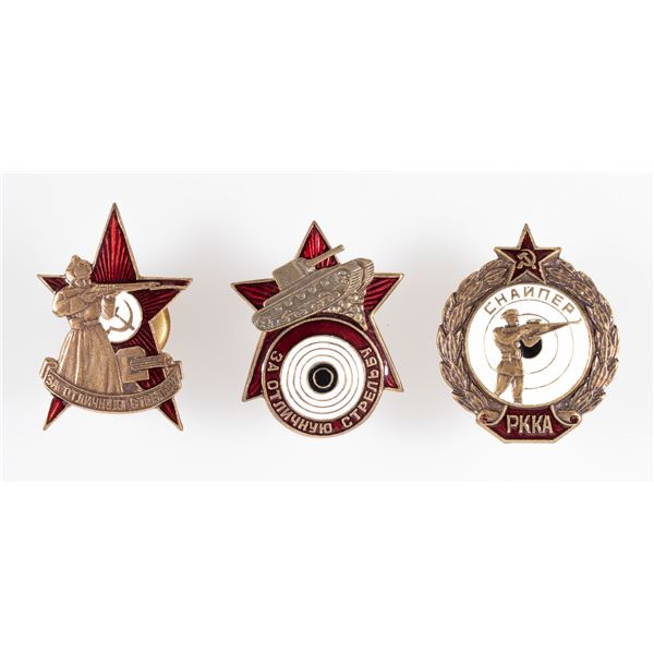 PRE-WWII RUSSIAN BADGES (3)