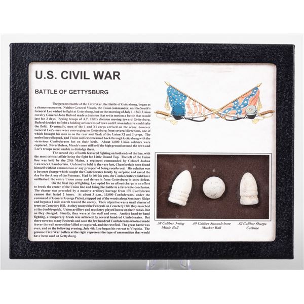 GETTYSBURG CIVIL WAR BULLETS (3)