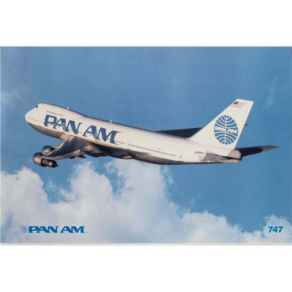 PAN AM 747 PLANE POSTER