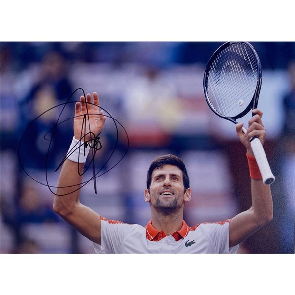Autograph Signed Novak Djokovic Photo