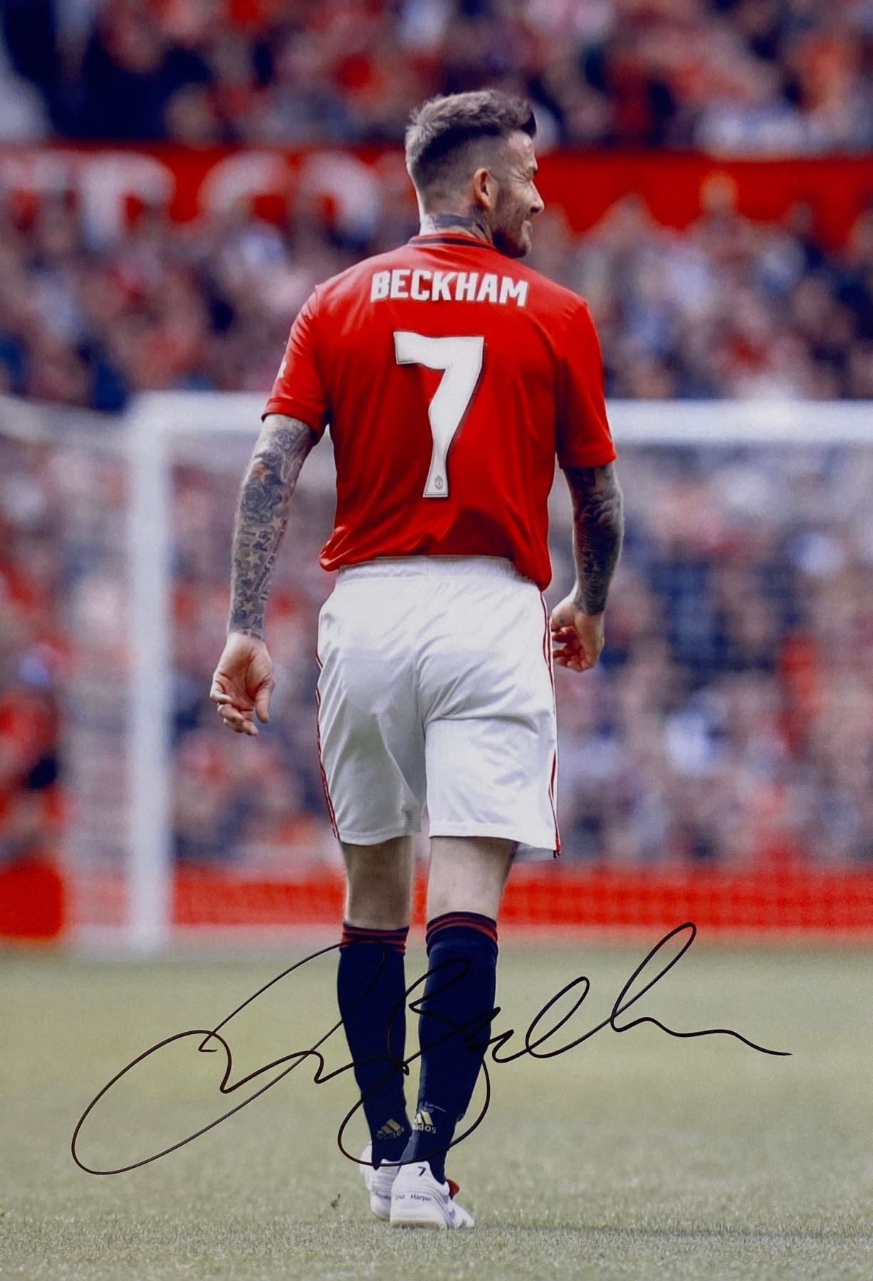 Autograph Signed David Beckham Photo