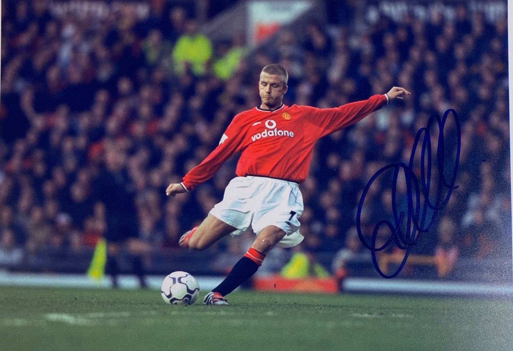 Autograph Signed David Beckham Photo