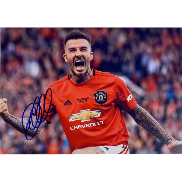 Autograph Signed David Beckham Photo