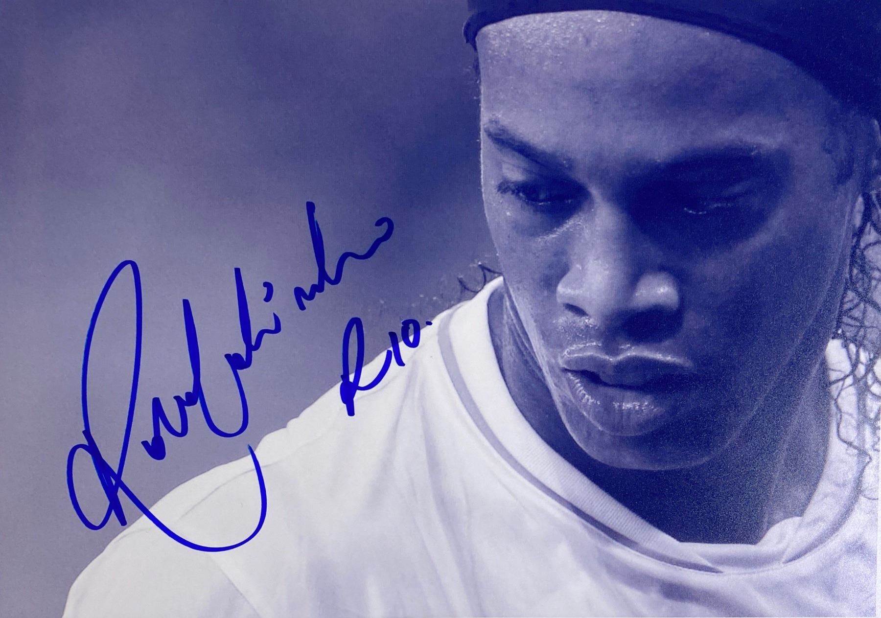 Autograph Signed Ronaldinho Photo