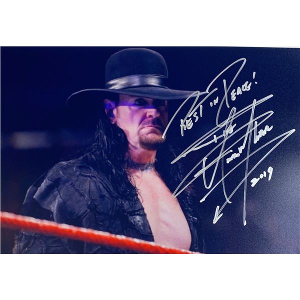 Autograph Signed Undertaker Photo