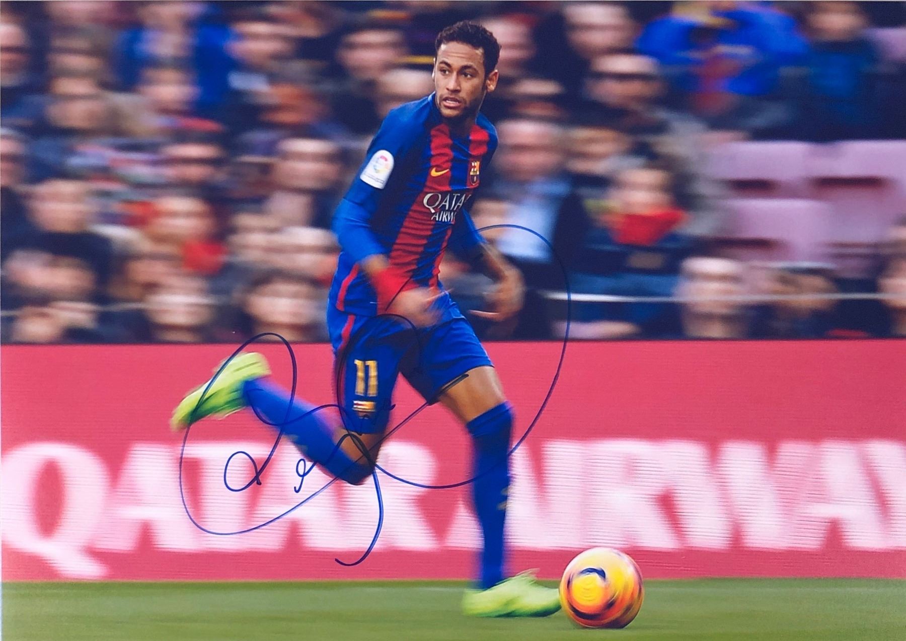 Neymar Autograph Signed Photo