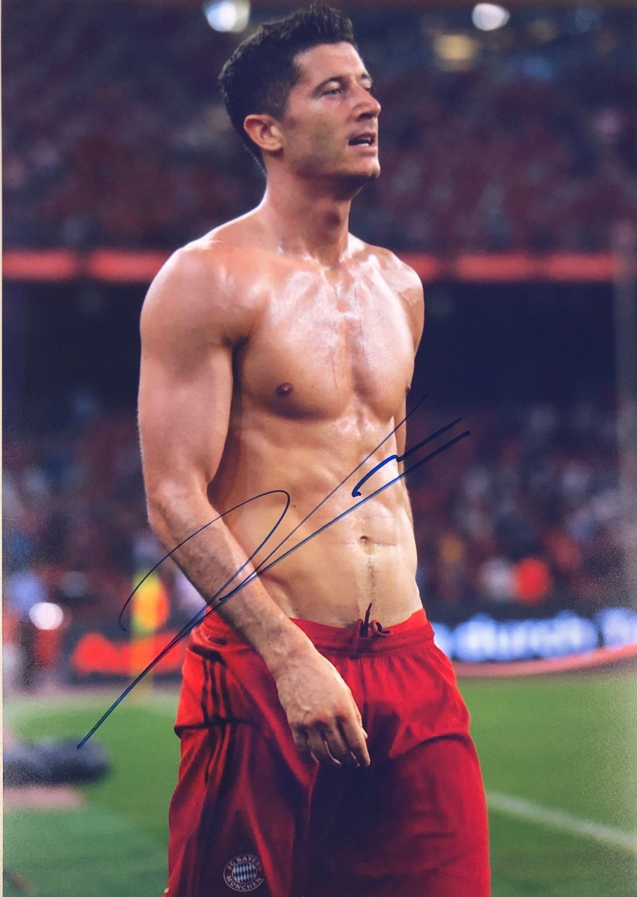 Robert Lewandowski Autograph Signed Photo