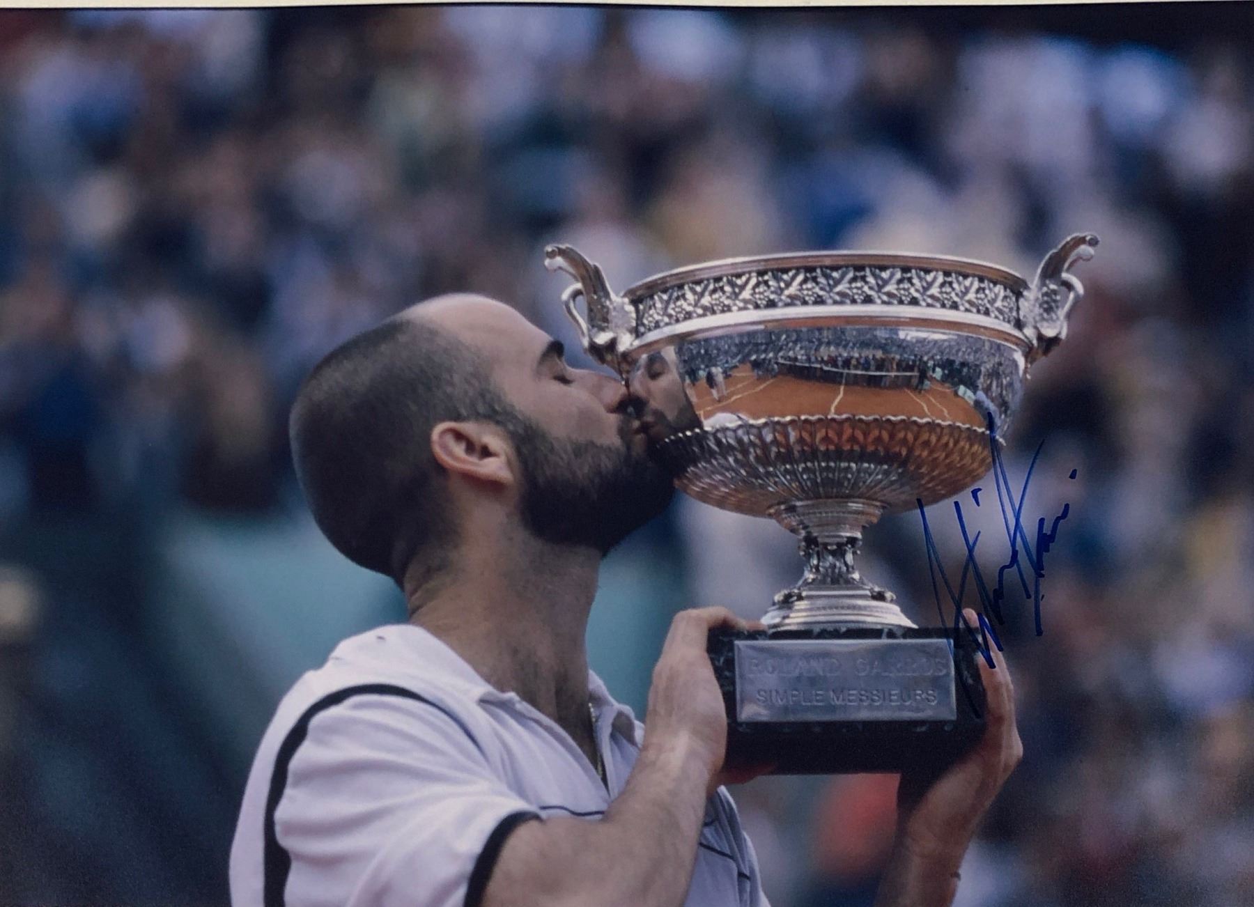 Tennis Autograph Signed Photo Andrre Agassi
