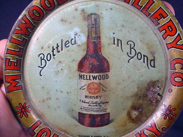 RARE VINTAGE MELLWOOD DISTILLERY CO. TIP TRAY - LO