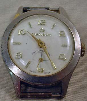 LOT OF 3 VINTAGE WATCHES MANSON SWISS MOVEMENT MEN