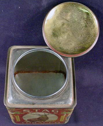 VINTAGE STAG TOBACCO TIN - BEAUTIFUL GRAPHICS