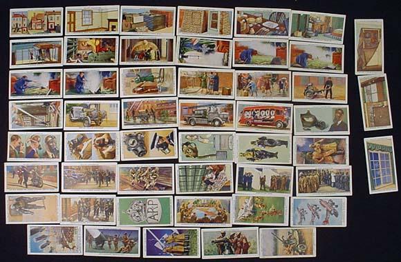SET OF 50 1938 AIR RAID PRECAUTIONS CIGARETTE CARD