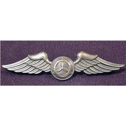 WW2 CIVIL AIR PATROL STERLING SILVER WING BADGE