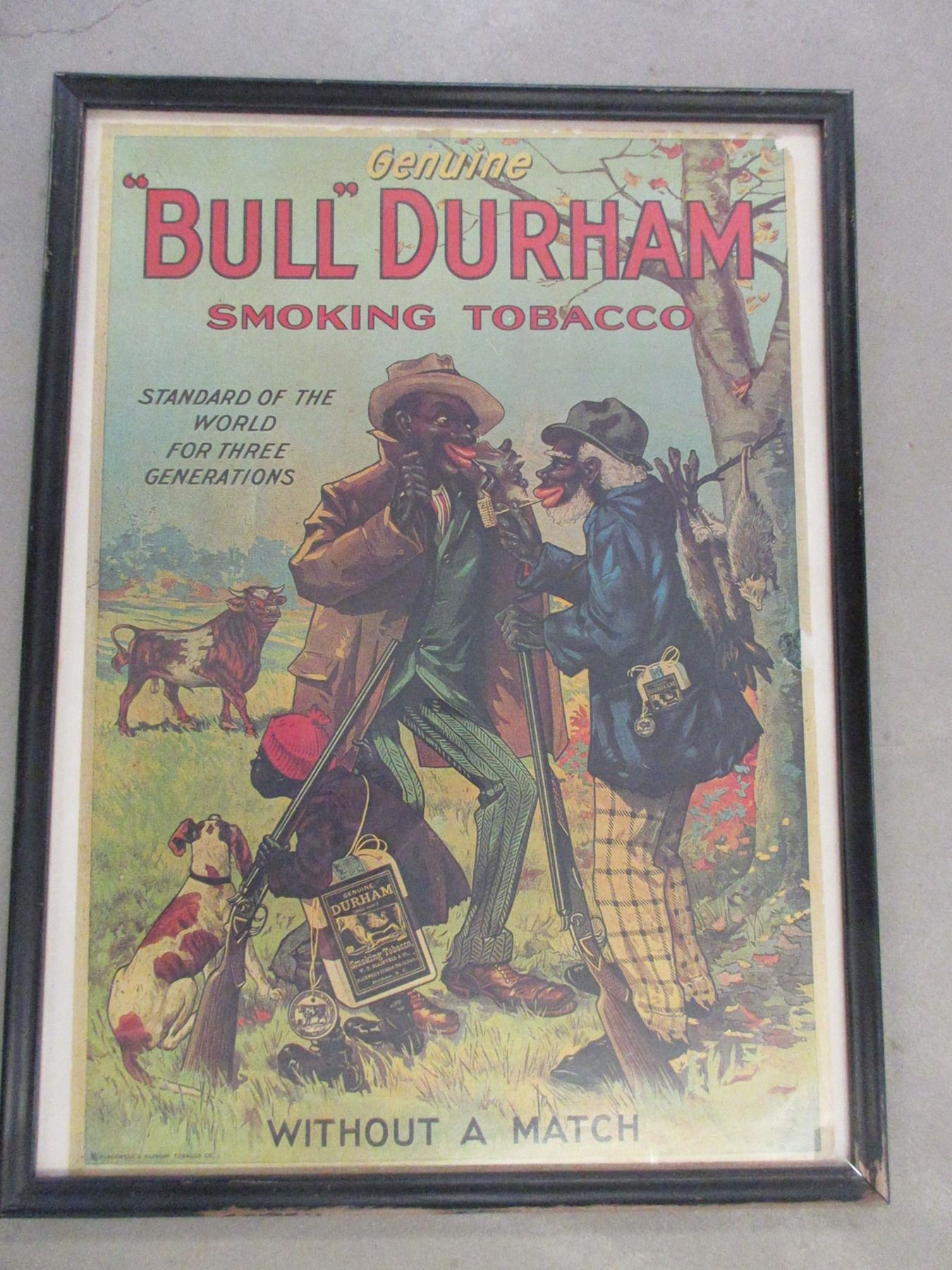 Original Bull Durham Poster- 27" X 20"
