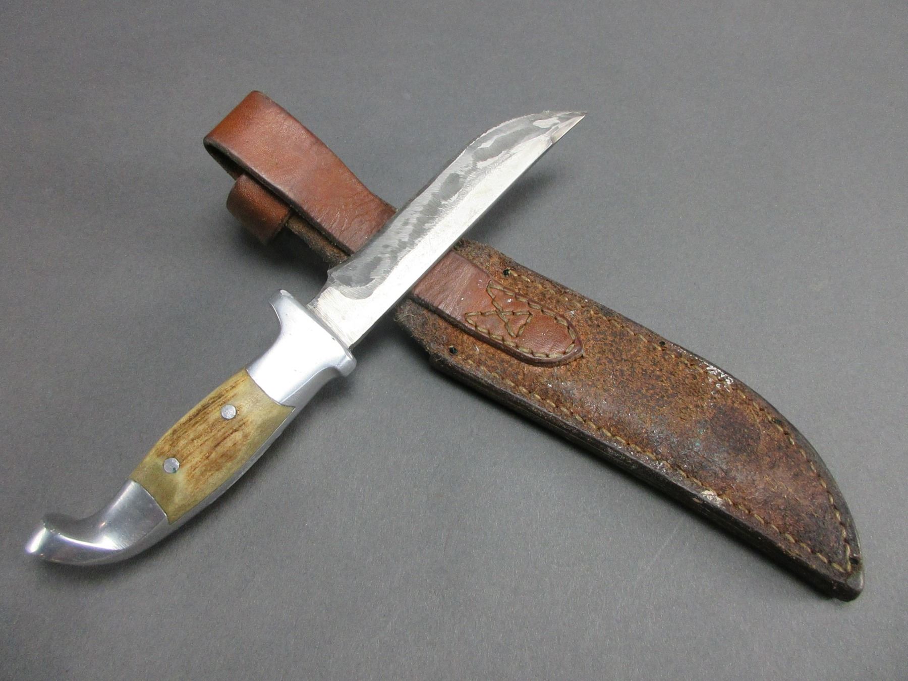 Marked RH Ruana Bonner Montana Knife- M Stamp- Original Sheath- 1977- 5 ...