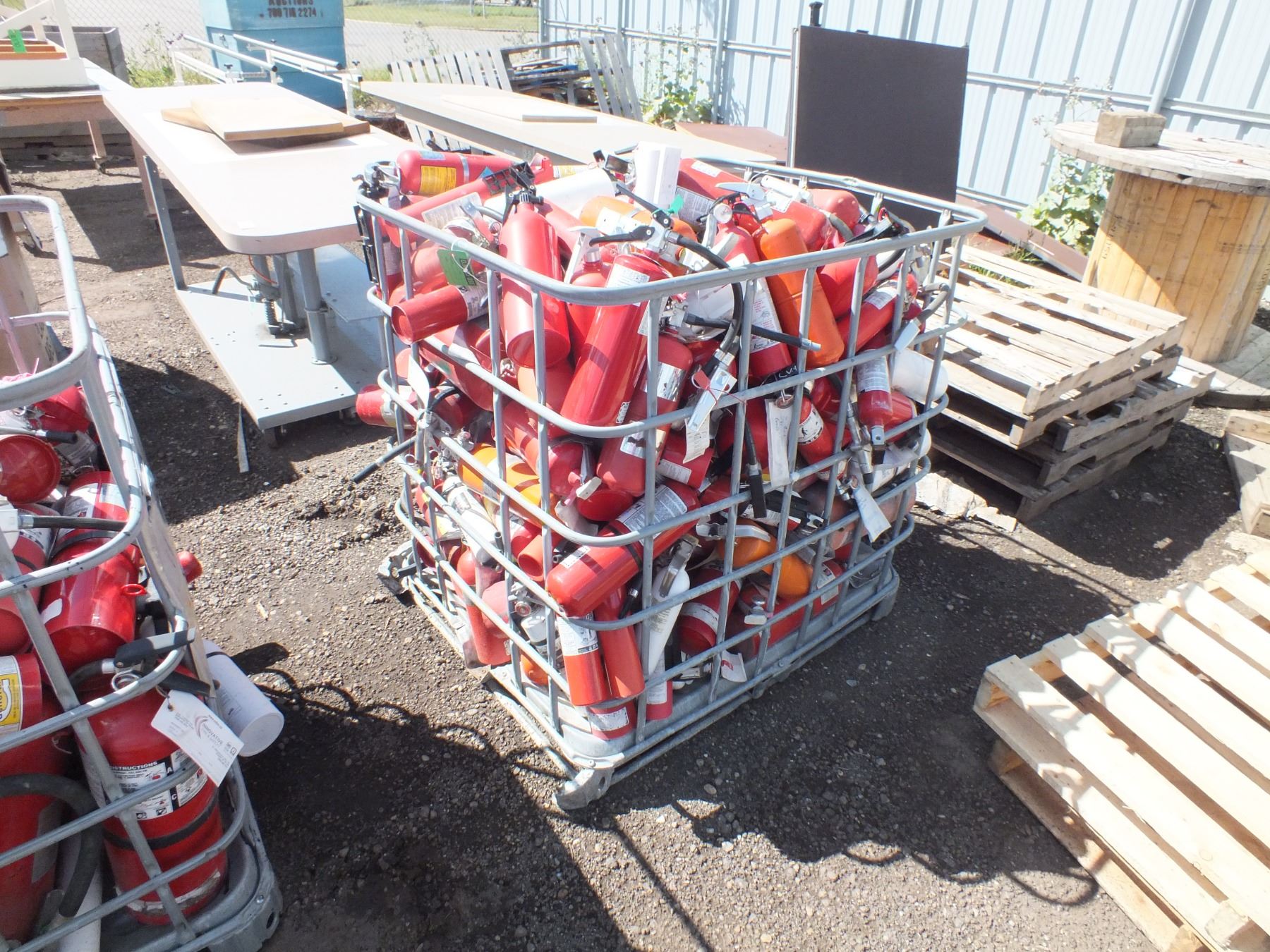 Bin Of Fire Extinguishers